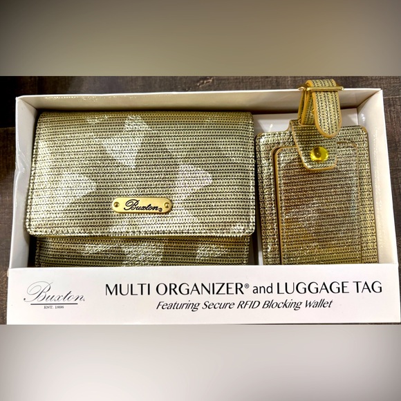 Buxton | Bags | Buxton Multi Organizer And Luggage Tag Set | Poshmark